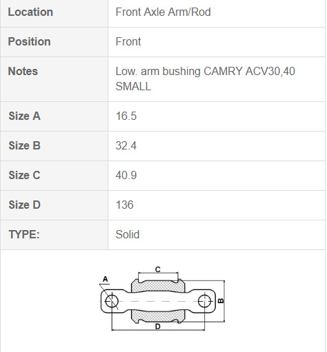 Toyota Rubber Bushing Suspension Bushing for Camry Lexus Es Rx 48654 ...