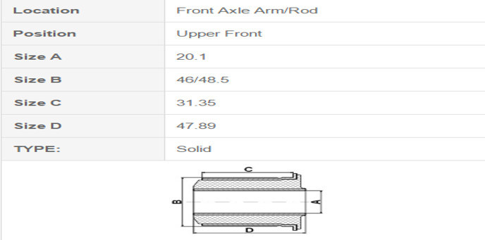 Toyota Rubber Bushing Suspension Bushing for Hiace 48632-26010 - Buy ...